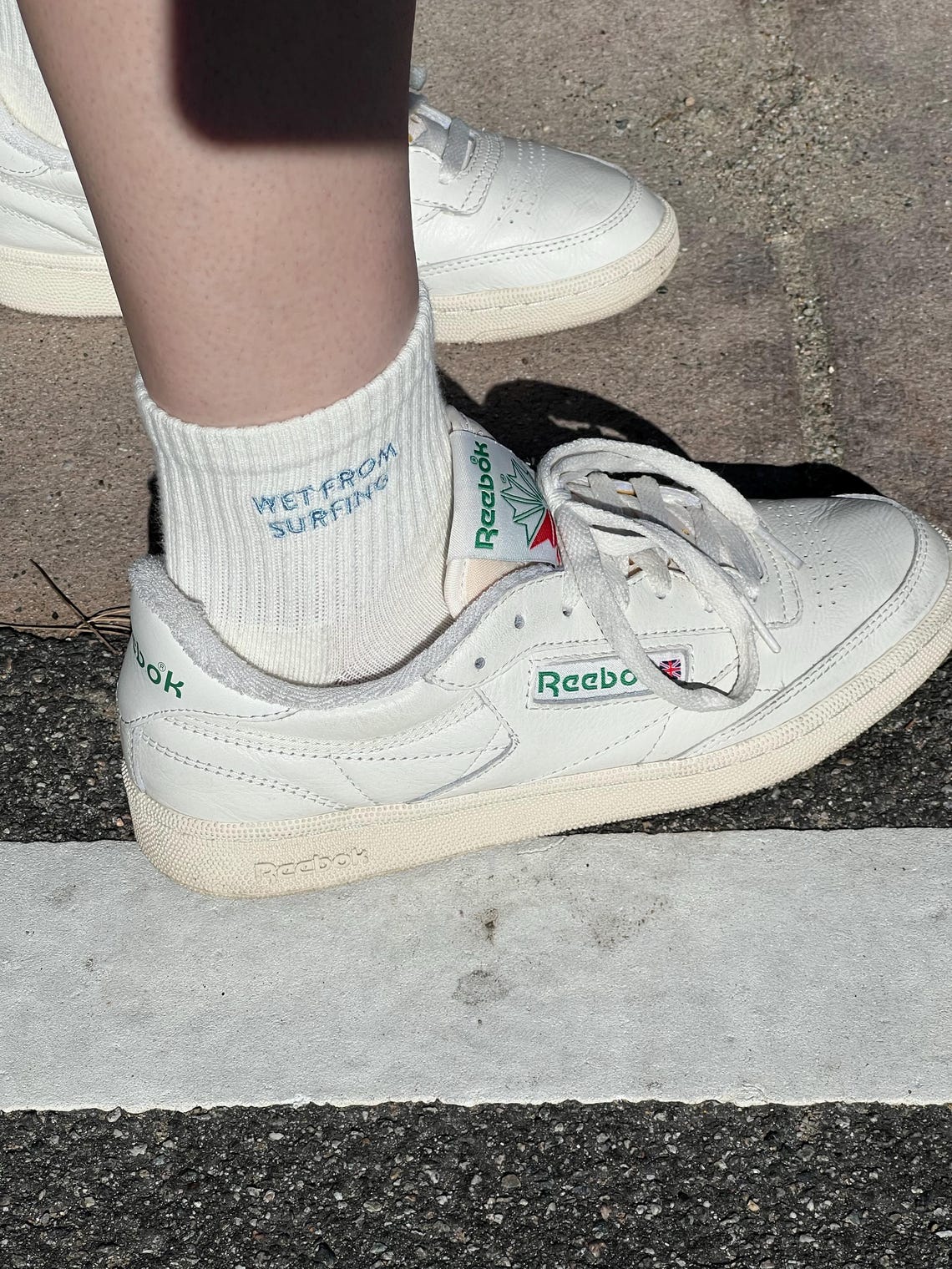 Wet From Surfing | Surf Socks | Surf Lover | off White Cushy Cotton ...