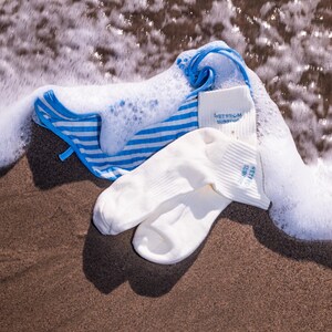 Wet From Surfing | Surf Socks | Surf Lover | off White Cushy Cotton ...