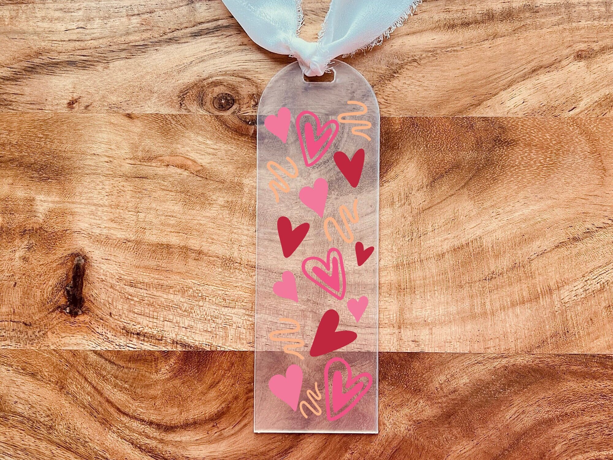 Valentines Day Bookmark Svg, Hearts Bookmark Svg, Hearts Svg, Acrylic ...