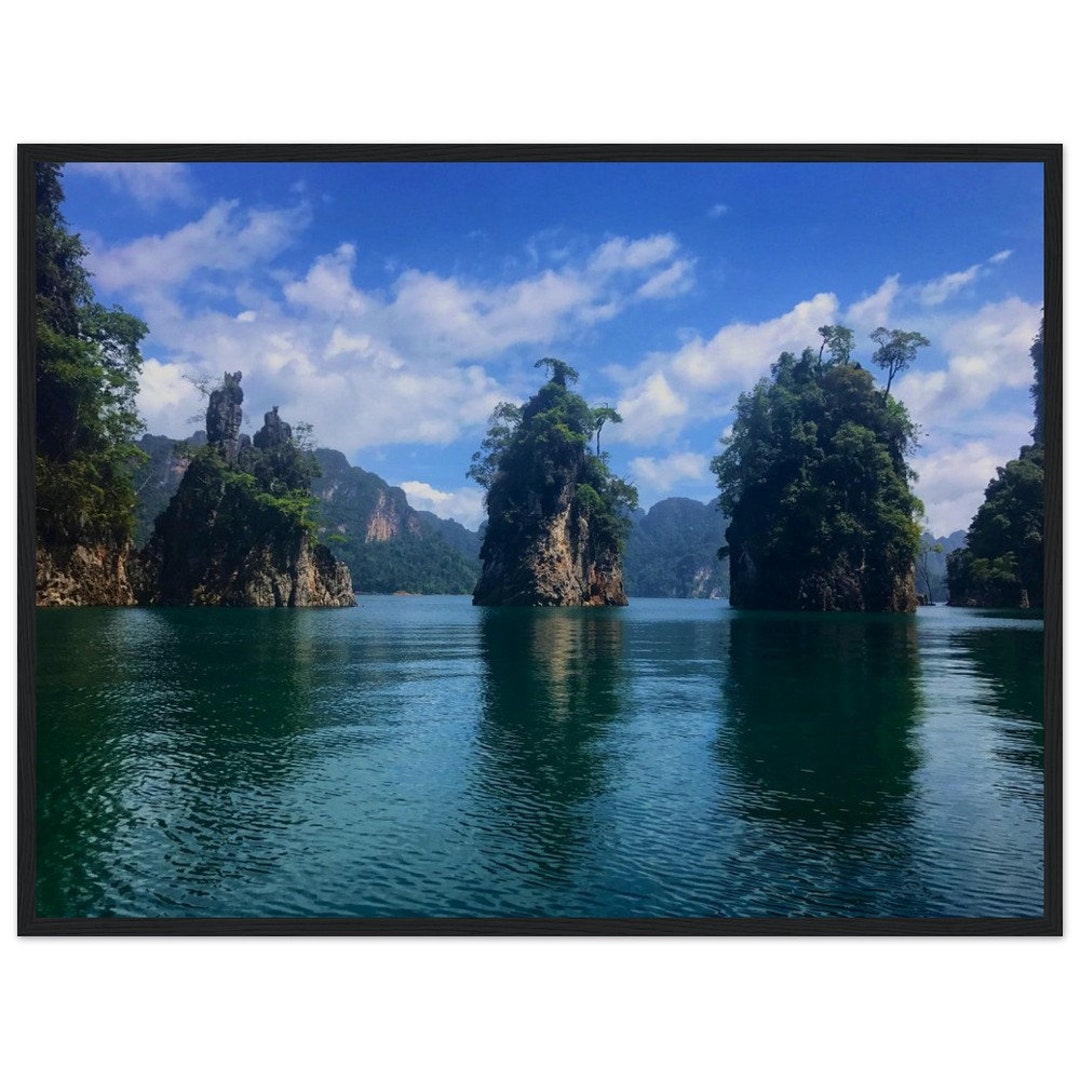 Thai Lake Wooden Framed Poster - Etsy