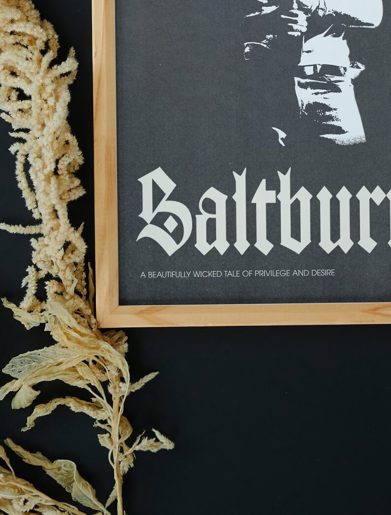 Saltburn Movie Poster Jacob Elordi, Wall Art Print, Aesthetic, Grunge ...