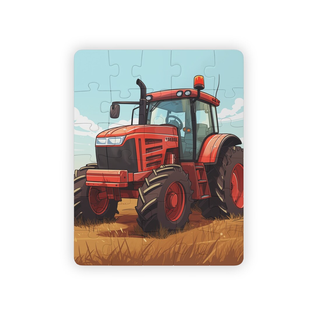 Harvest Helpers: 30-piece Tractor Puzzle - Etsy