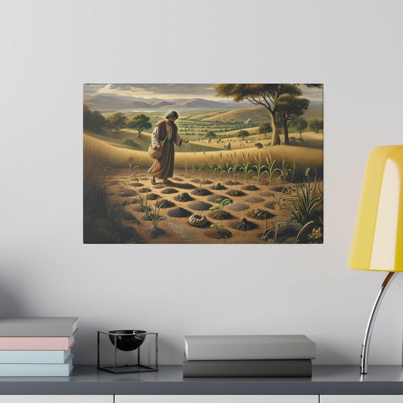 The Parable of the Sower Matte Canvas Print, Christian Inspired Artwork ...