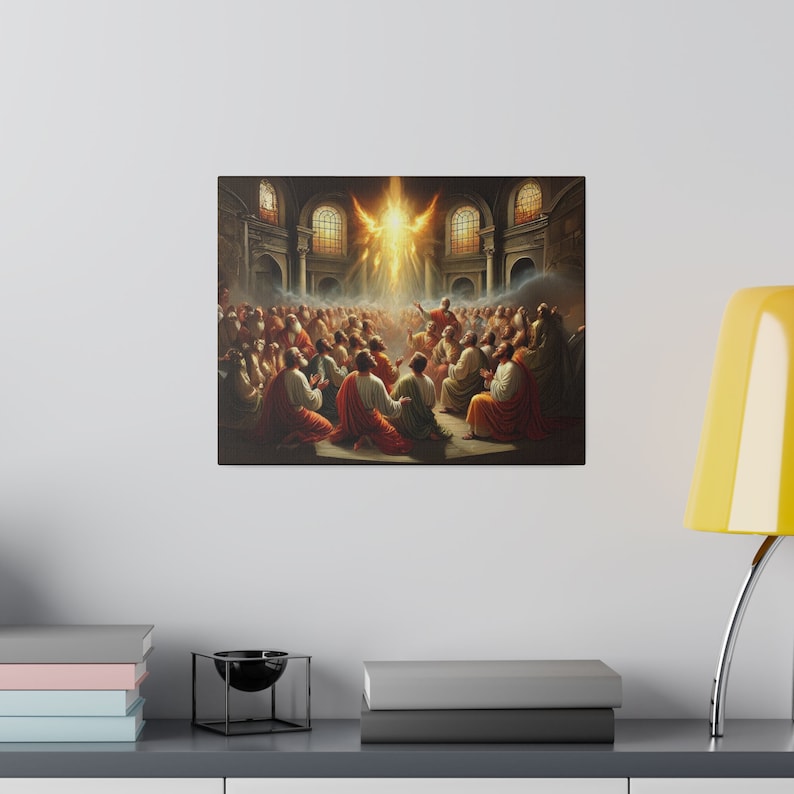 Day of Pentecost Canvas Print: Holy Spirit, Disciples, Christian Art - Etsy
