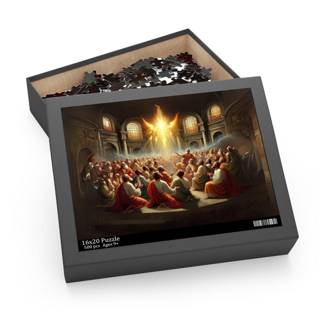Pentecost Puzzle ; Day of Pentecost Bible Scene Jigsaw | Christian Gift ...
