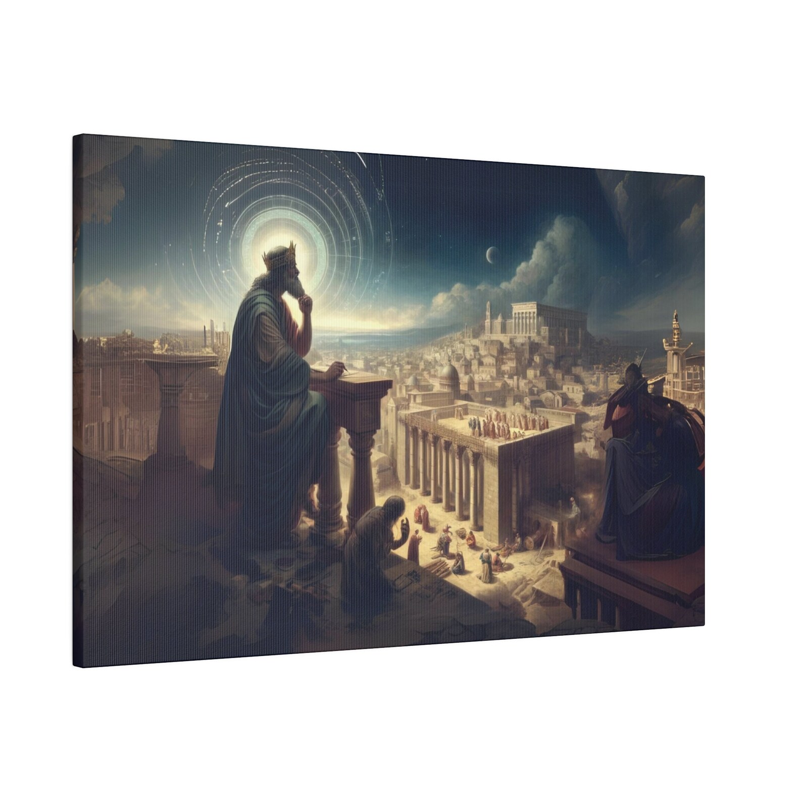 King Solomon's Temple Canvas Print: Christian Bible Story Artwork - Etsy