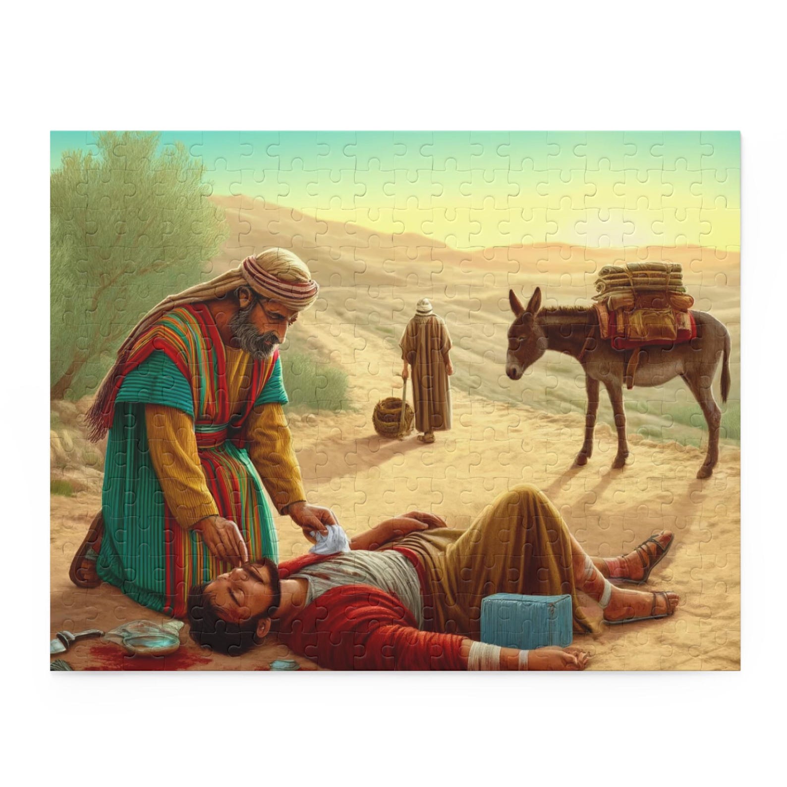Good Samaritan Jigsaw Puzzle: Bible Story Christian Gift - Etsy