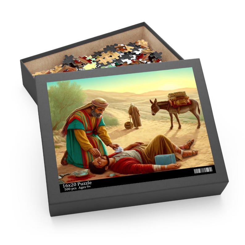 Good Samaritan Jigsaw Puzzle: Bible Story Christian Gift - Etsy