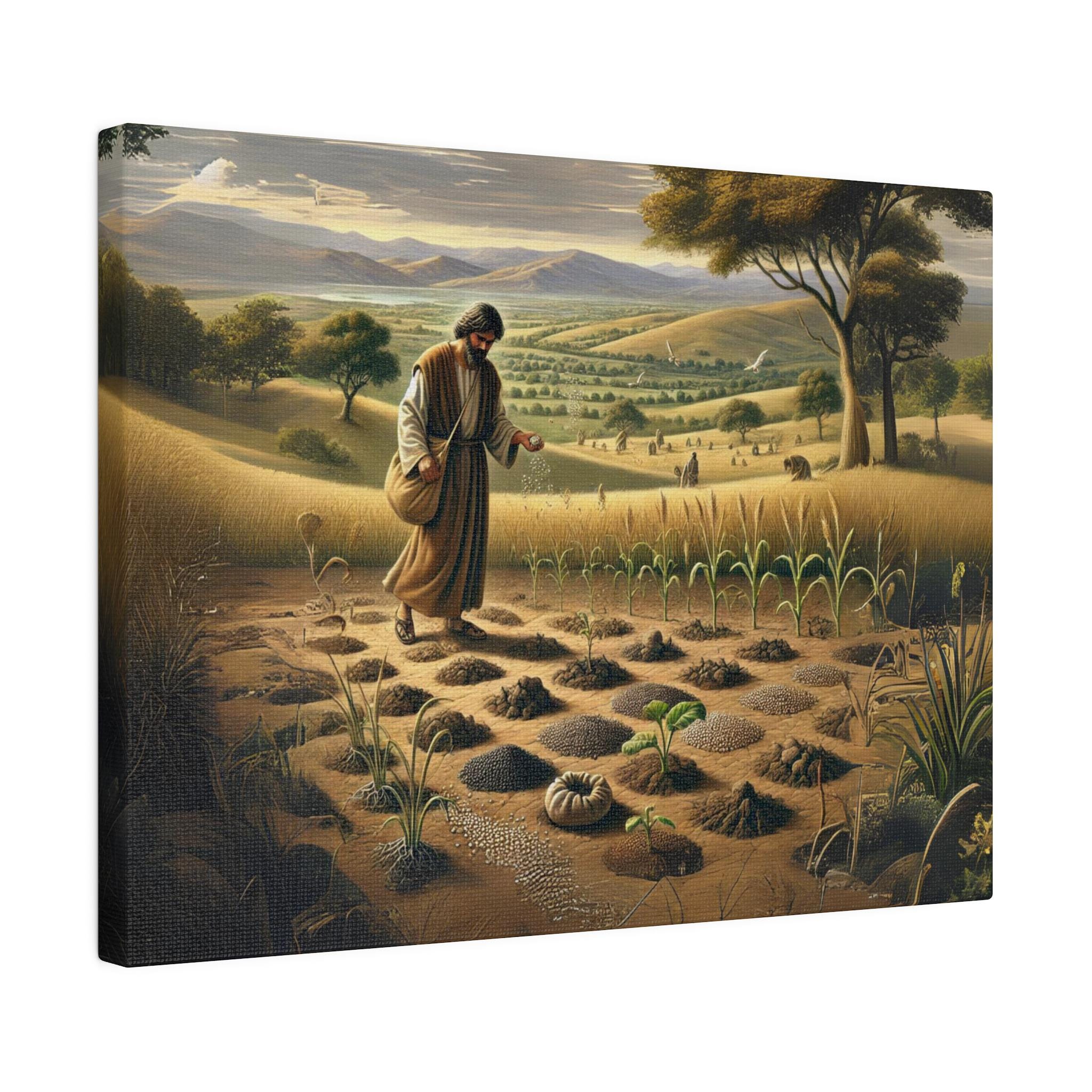 The Parable of the Sower Matte Canvas Print, Christian Inspired Artwork ...