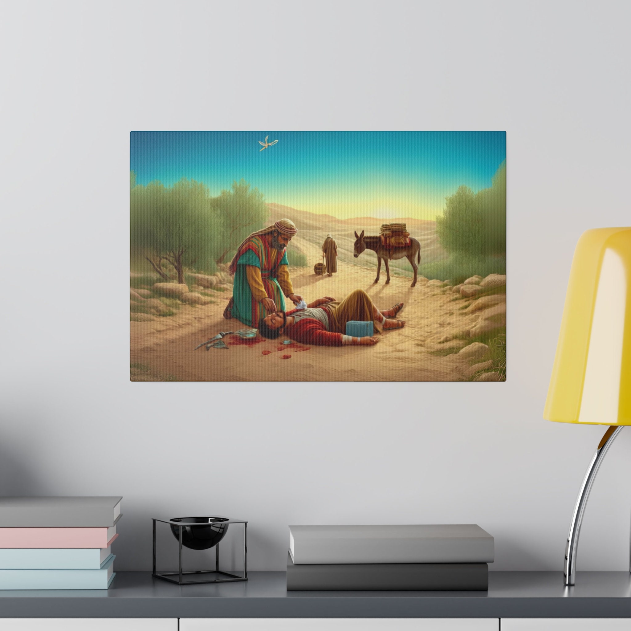 The Good Samaritan Matte Canvas Print, Christian Artwork From Bible ...