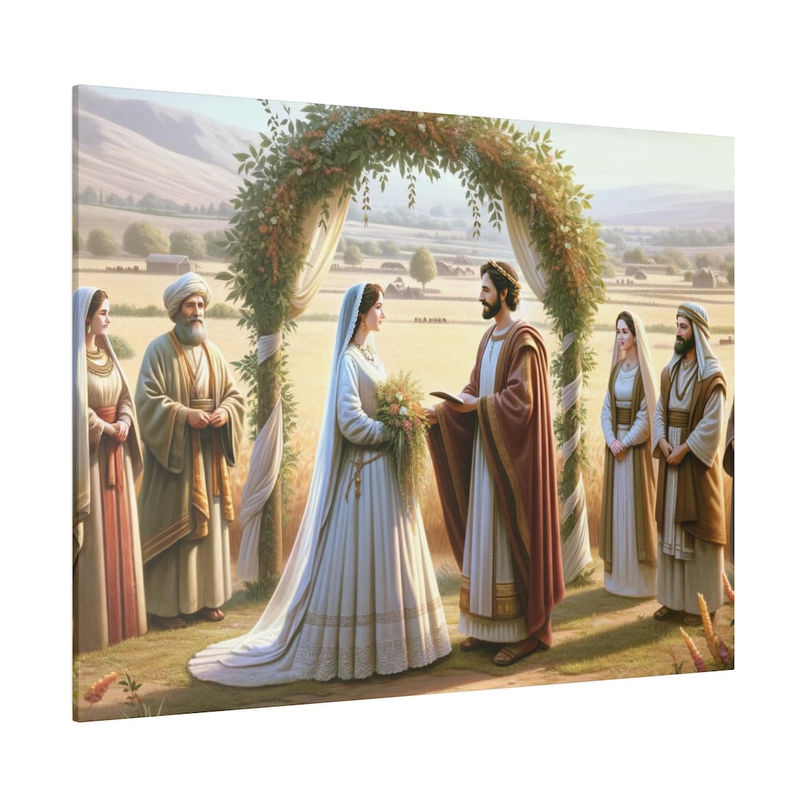 The Story of Ruth: Ruth Marries Boaz Matte Canvas Print, Christian ...