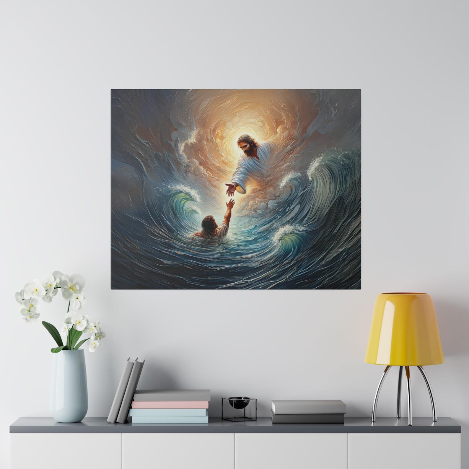 The Hand of Jesus Restoration Matte Canvas Print, Christian Inspired ...