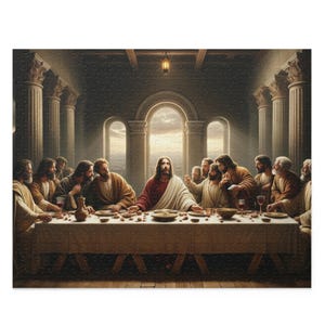 The Last Supper Puzzle ; Christian Jigsaw of Jesus and Disciples ...