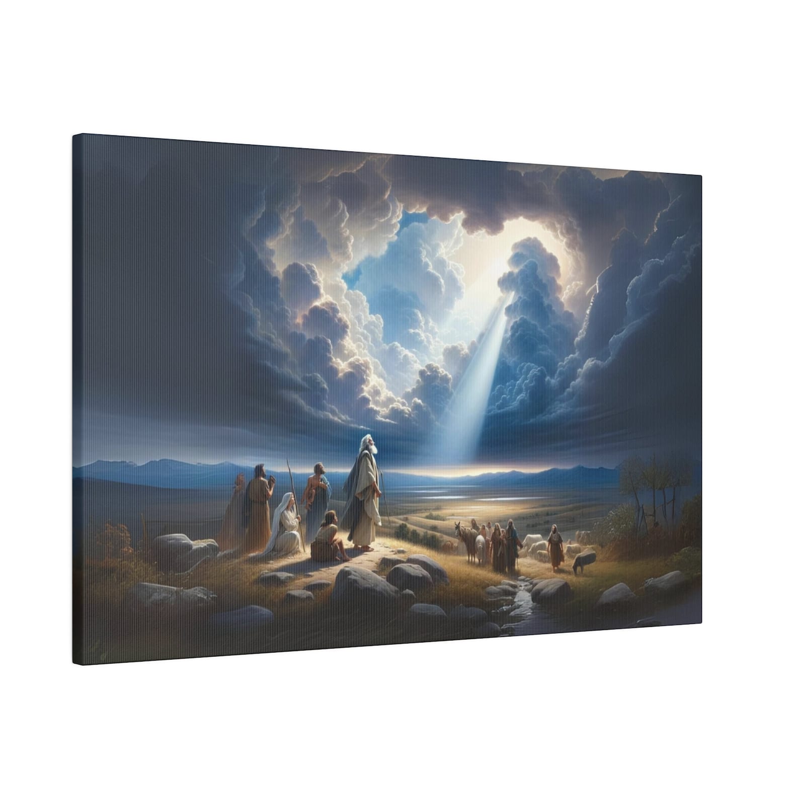 The Call of Abram, God's Covenant With Abraham Bible Story Matte Canvas ...