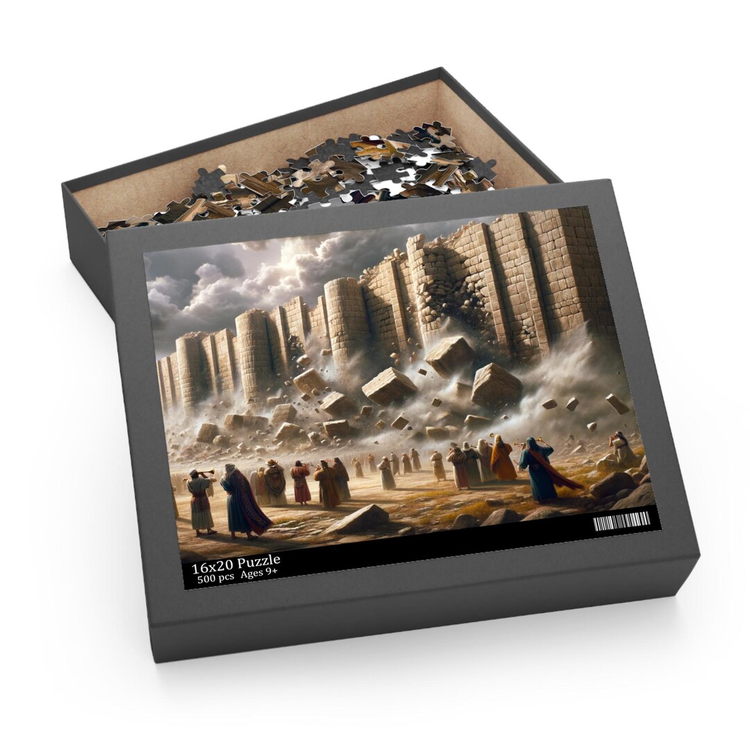 Walls of Jericho Bible Jigsaw Puzzle: Faith-based Christian Gift - Etsy