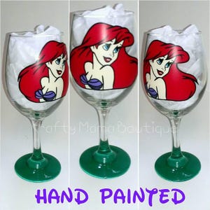 Prince and Princess Bride and Groom Wedding Hand-painted Wine Glasses ...
