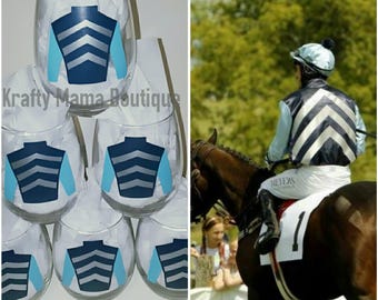 Custom Horse Racing Silks Hand-painted Wine Glasses - Etsy