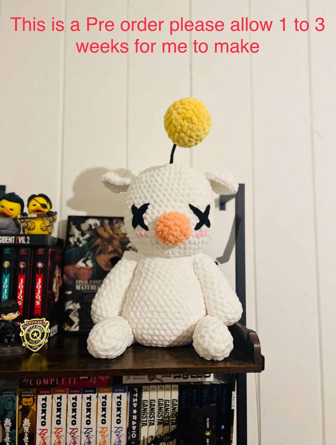 Pre Order Final Fantasy Inspired Moogle Crochet Plush - Etsy