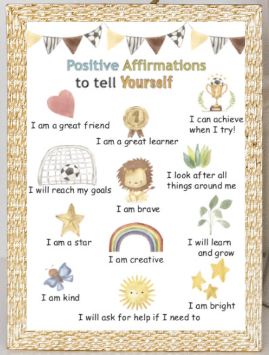 Children Affirmation Poster - Etsy