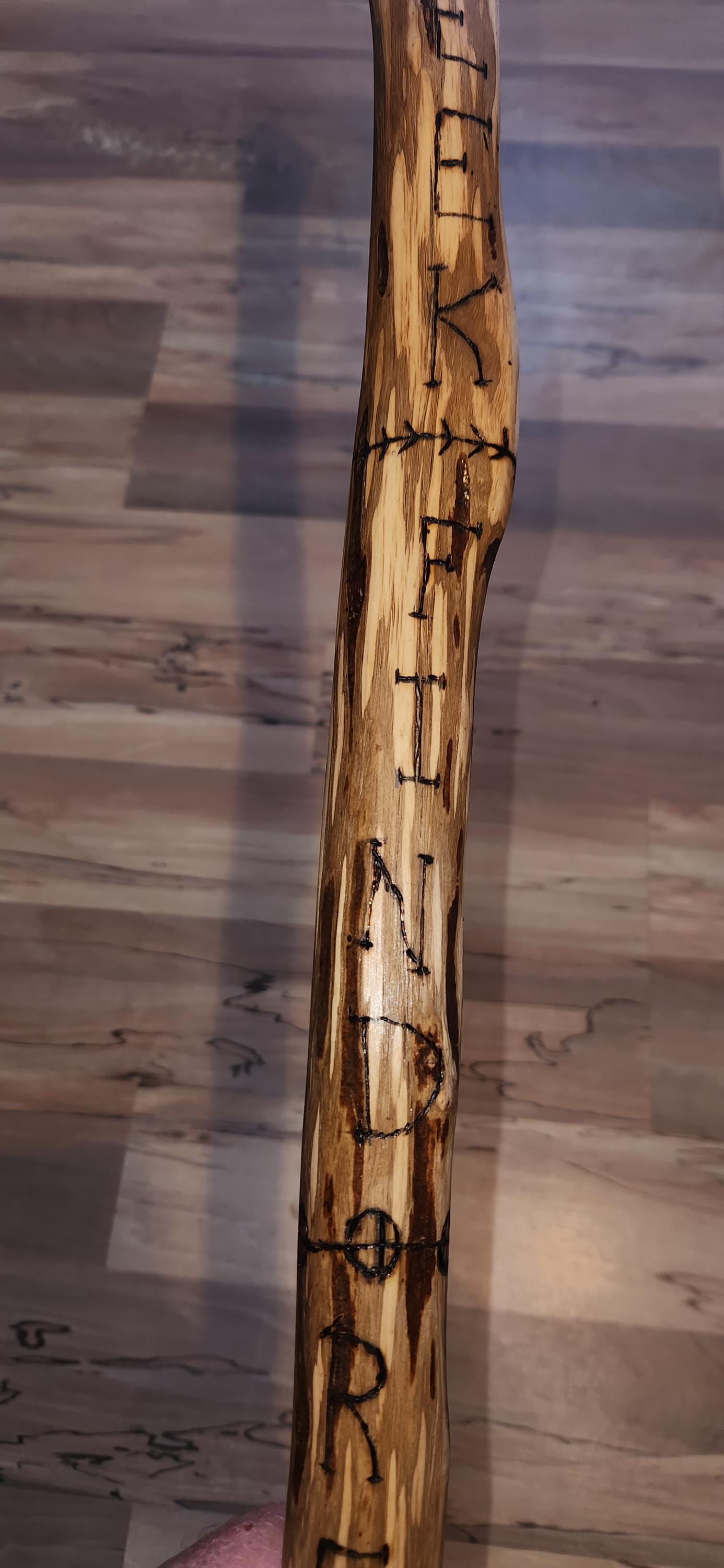 Walking Stick Hiking Staff Ironwood Explorer Themed Seek, Find, Repeat ...