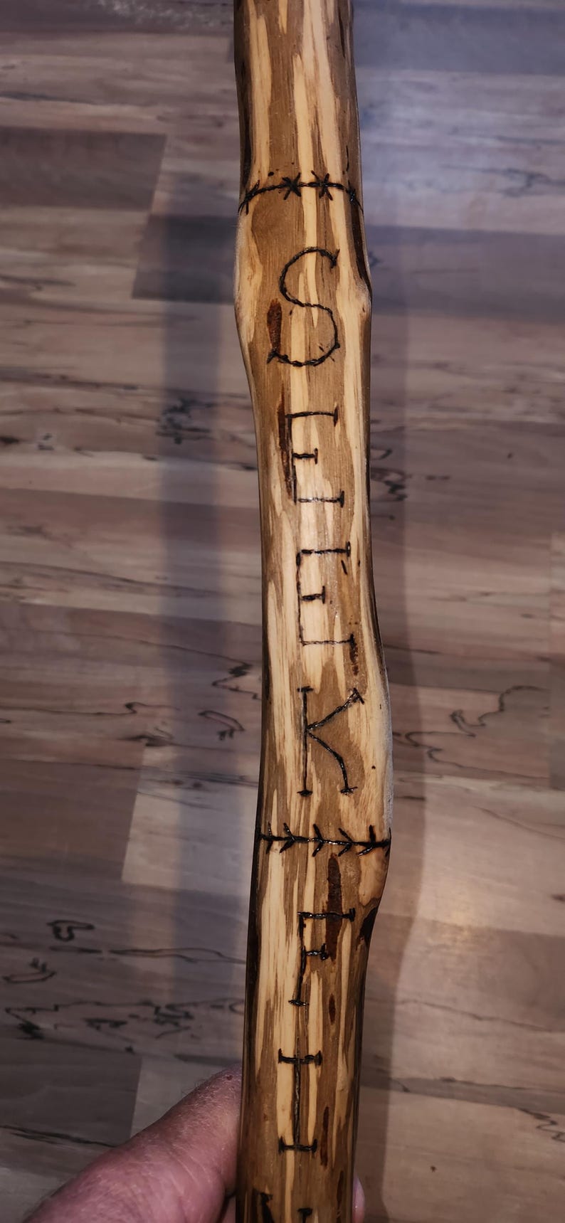 Walking Stick Hiking Staff Ironwood Explorer Themed Seek, Find, Repeat ...