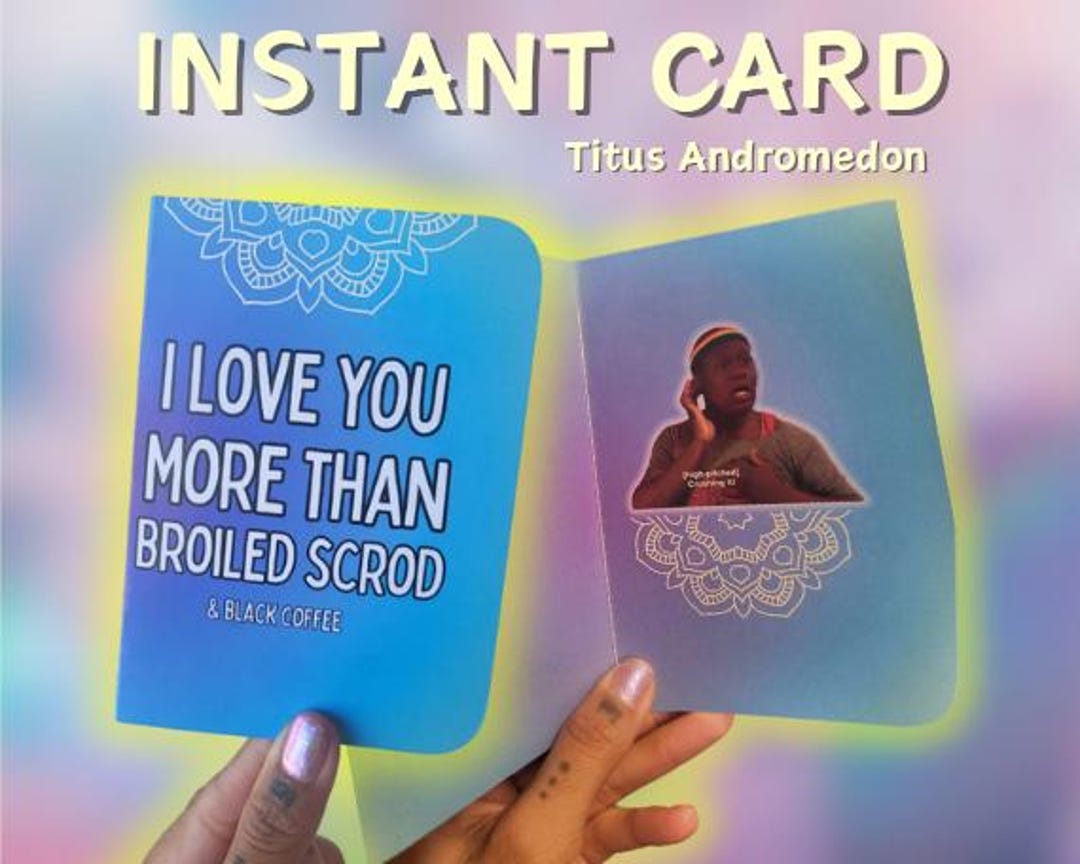 Card for Titus Andromedon Fan Birthday Kimmy Schmidt Card Birthday Card ...