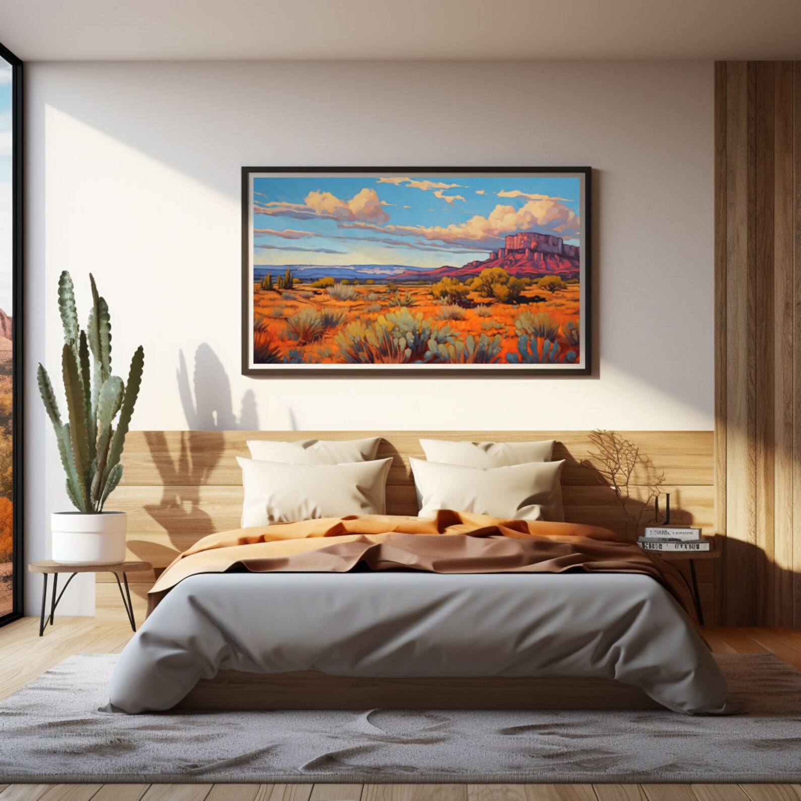 Red Tower by Pinon Mesa Press, Printable Western Landscape Art, Digital ...
