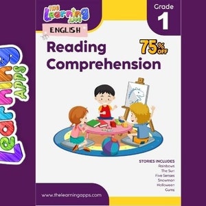 English Comprehension Printable Worksheets for Grade 1 Full Version 50 ...