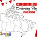 Canada Map Printable Worksheets Coloring Pages for Kids - Etsy