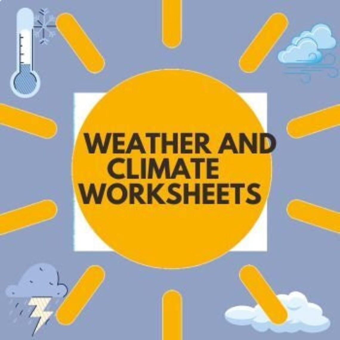Weather and Climate Printable Worksheets - Etsy