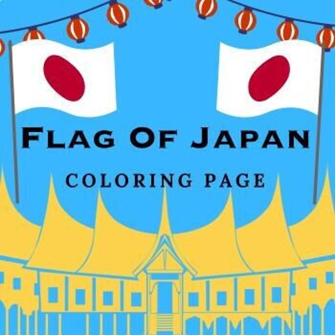 Flag of Japan Coloring Page for Kids Color the Japanese Flag Printable ...