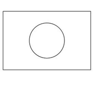 Flag of Japan Coloring Page for Kids Color the Japanese Flag Printable ...