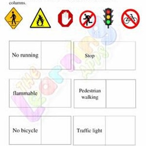 Fun Road Safety Worksheets | Learn With Pictures & Signs - Kids ...