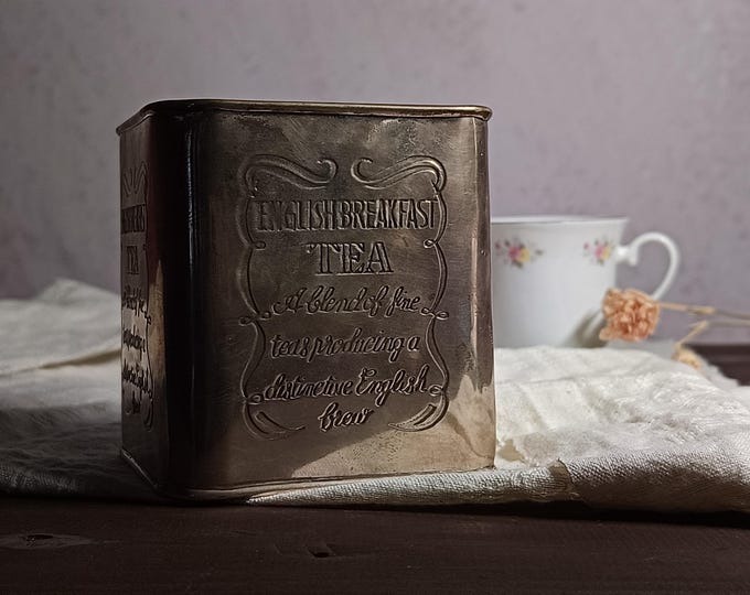 Vintage Brass Toned English Breakfast Tea Canisters, Sold Individually ...