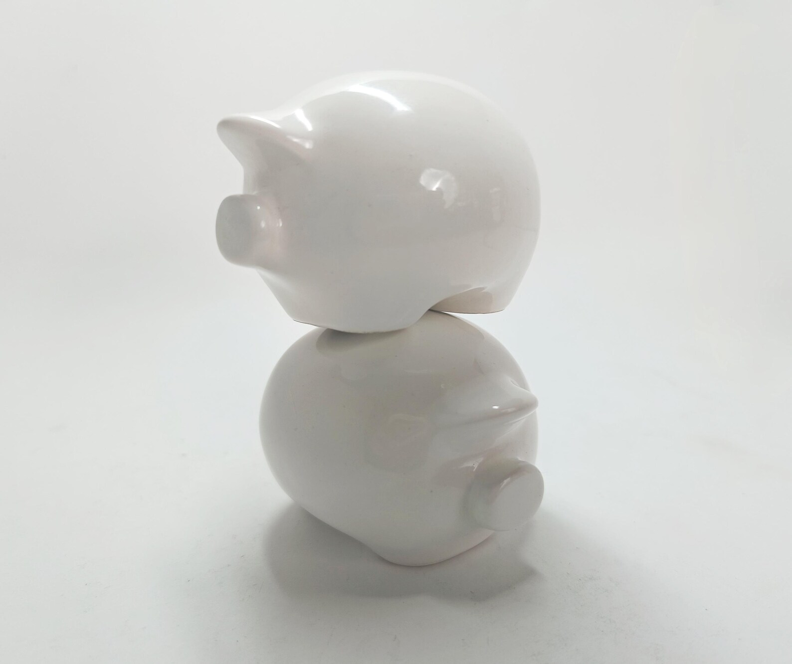 Vintage Goebel Porcelain Pig Figurines, Abstract Mid-century Modern ...