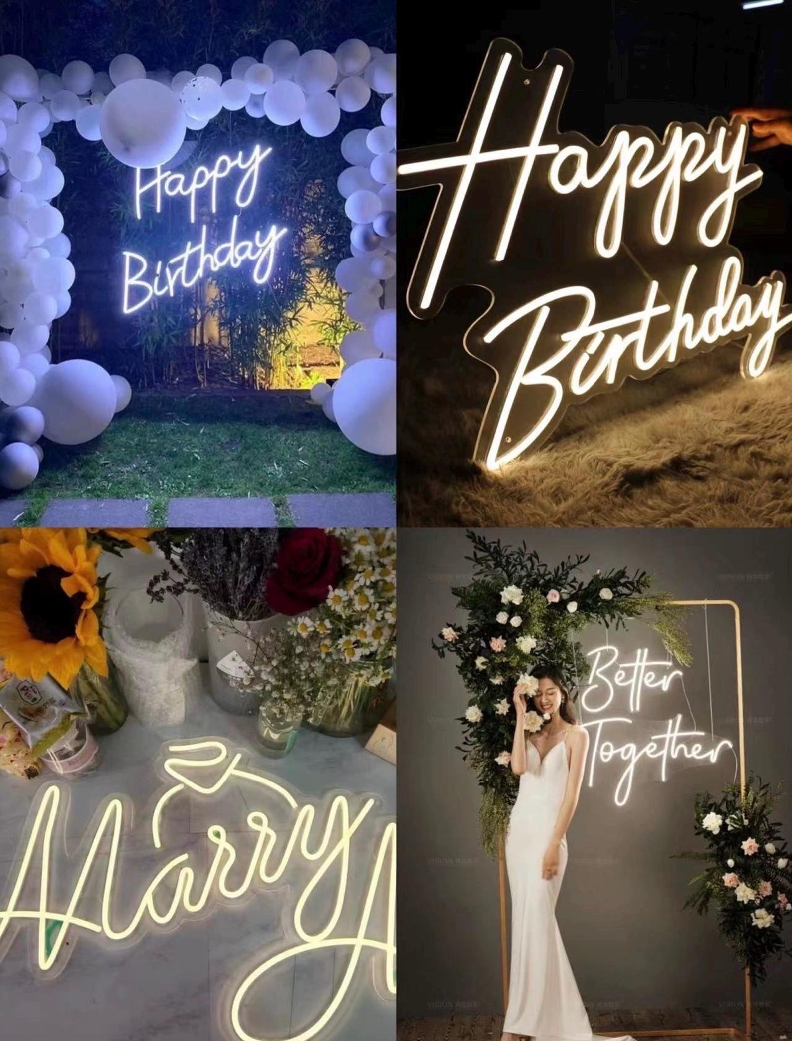 Neon Sign Custom Wedding | Smart LED Sign for Reception | Custom Name ...