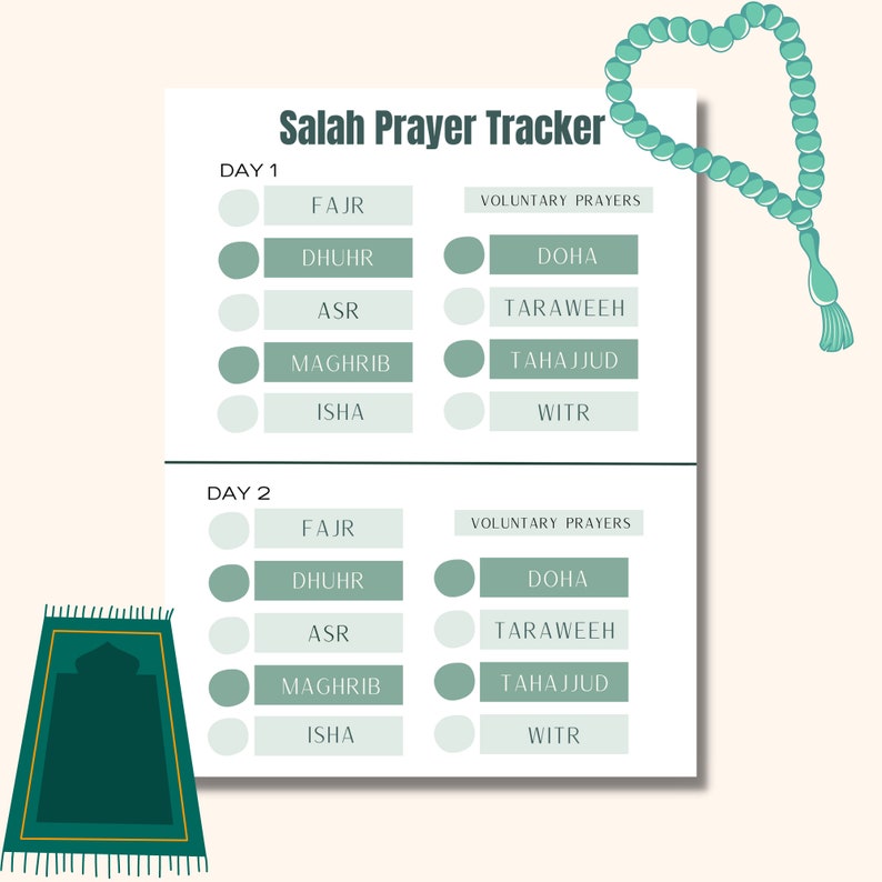 Ramadan Planner | Printable Ramadan Planner, Prayer Tracker, Goal ...