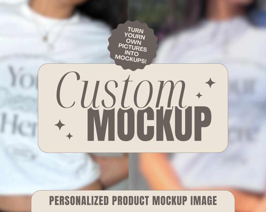 Custom POD Mockup, Personalized Mockup, Customized Product Mockup ...