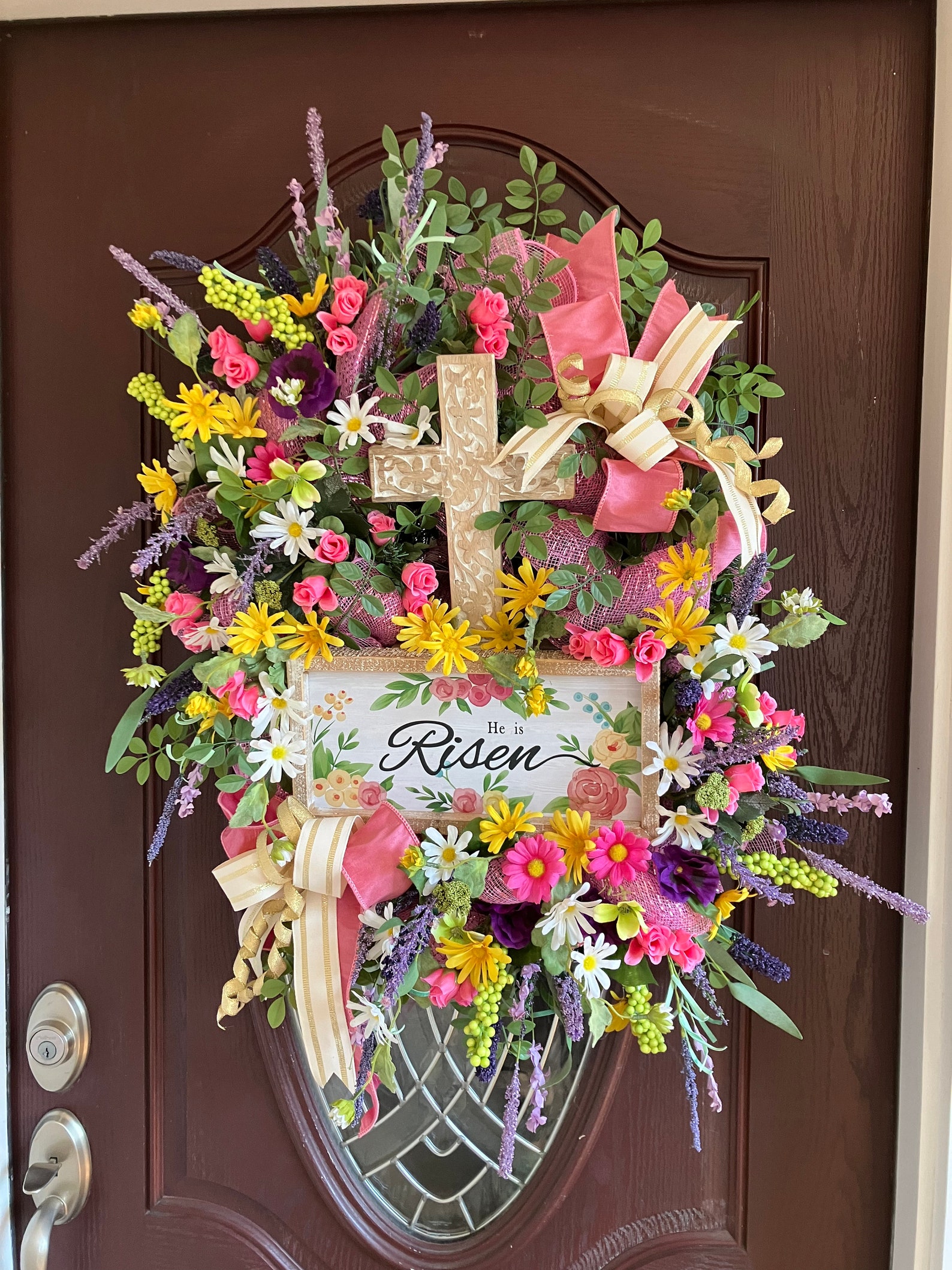 He is Risen Easter Wreath - Etsy