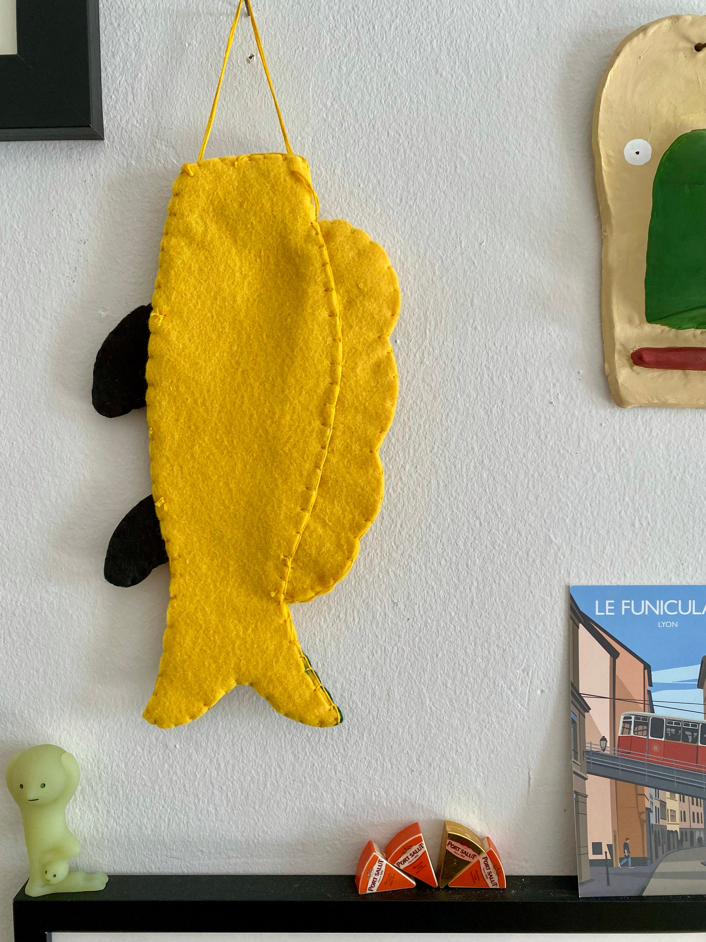 Golden Grove Koinobori// Small Handmade Felt Wall Hanging - Etsy