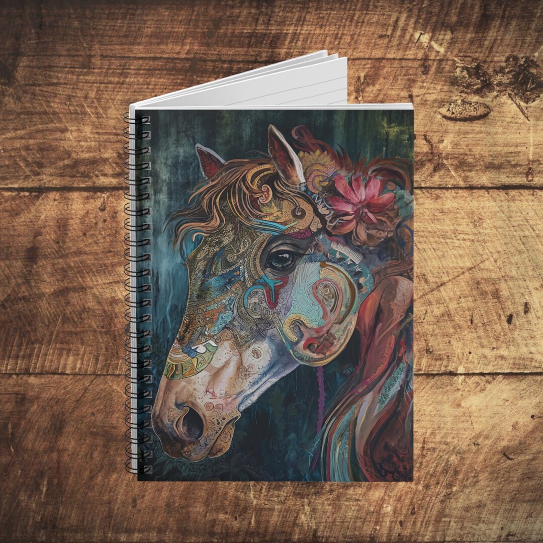 Horse Spiral Notebook/ruled Line/horse Lover/gift for Equestrians/horse ...