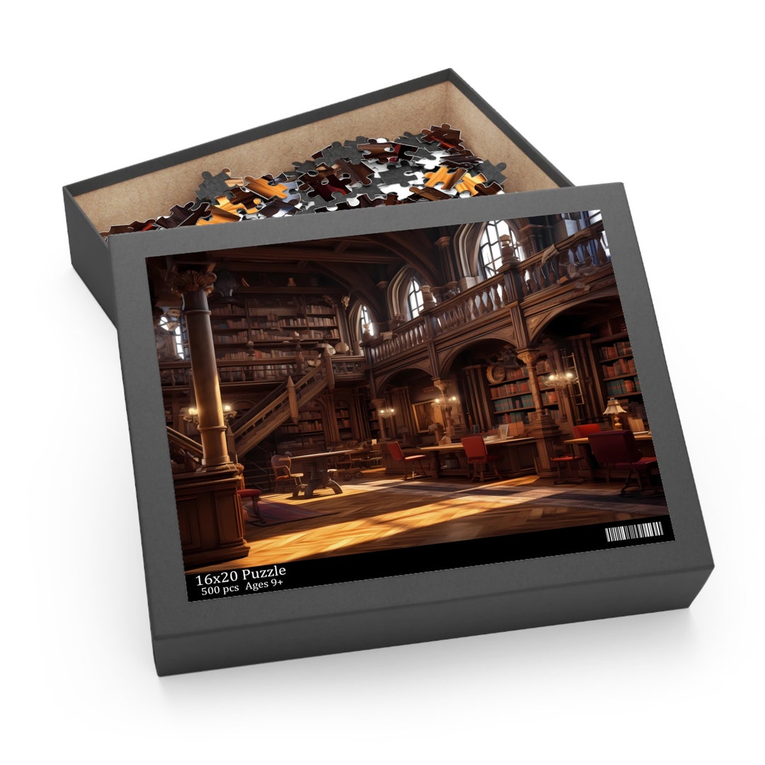 Library Puzzle 120, 252, 500-piece, Jigsaw Puzzle, Adult, Gift ...