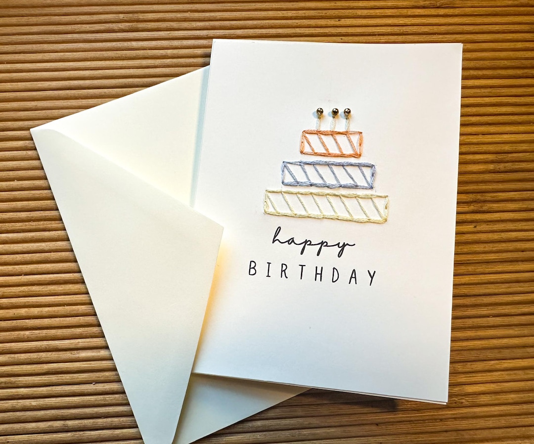 Handmade Birthday Card - Unique & Personalized Design - Etsy