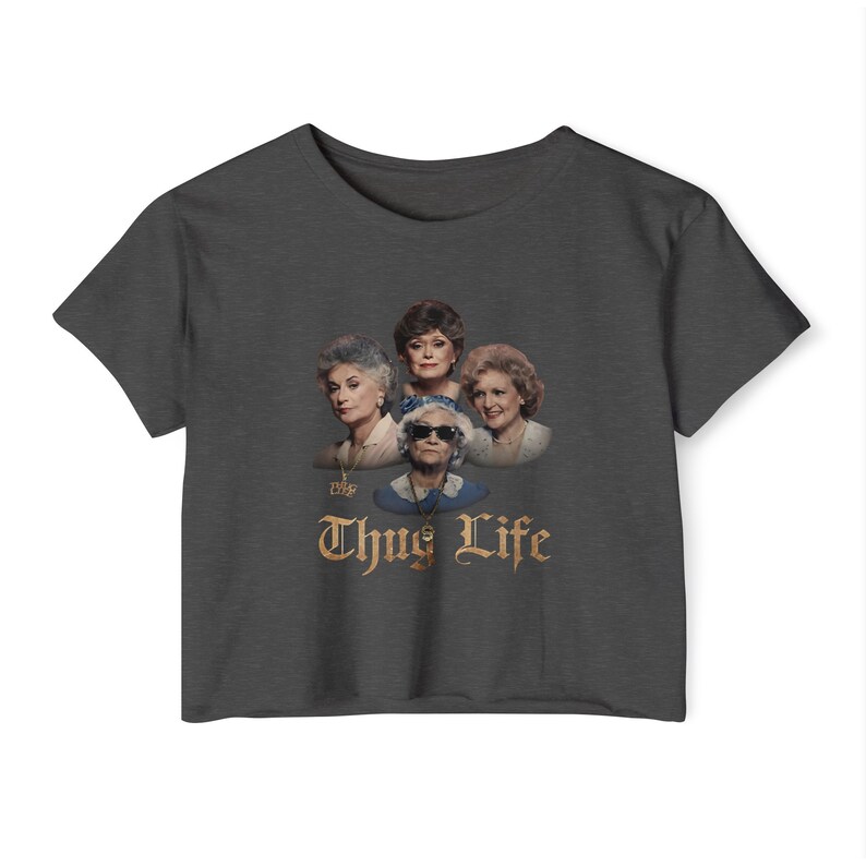 Golden Girls Thug Life Portrait Women's Festival Crop Top - Etsy