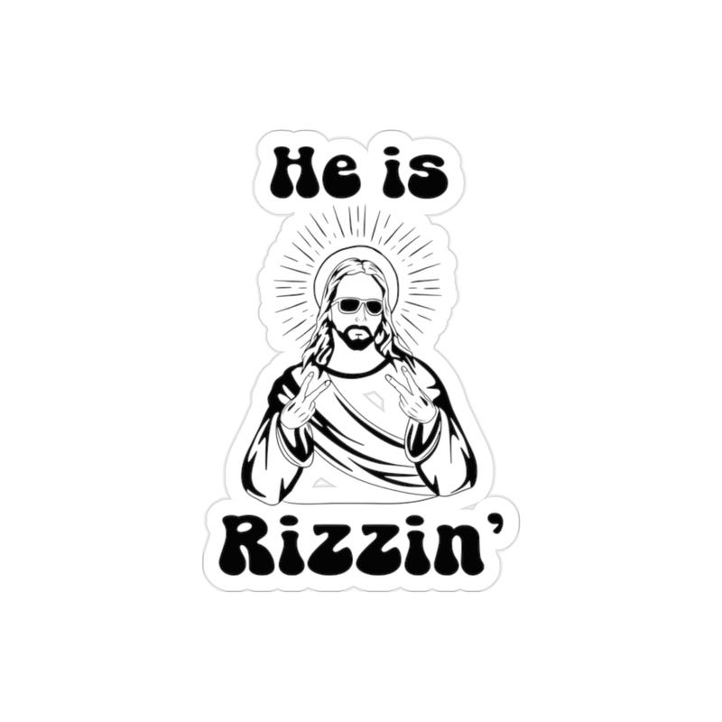 Jesus Rizzin Sticker - Etsy