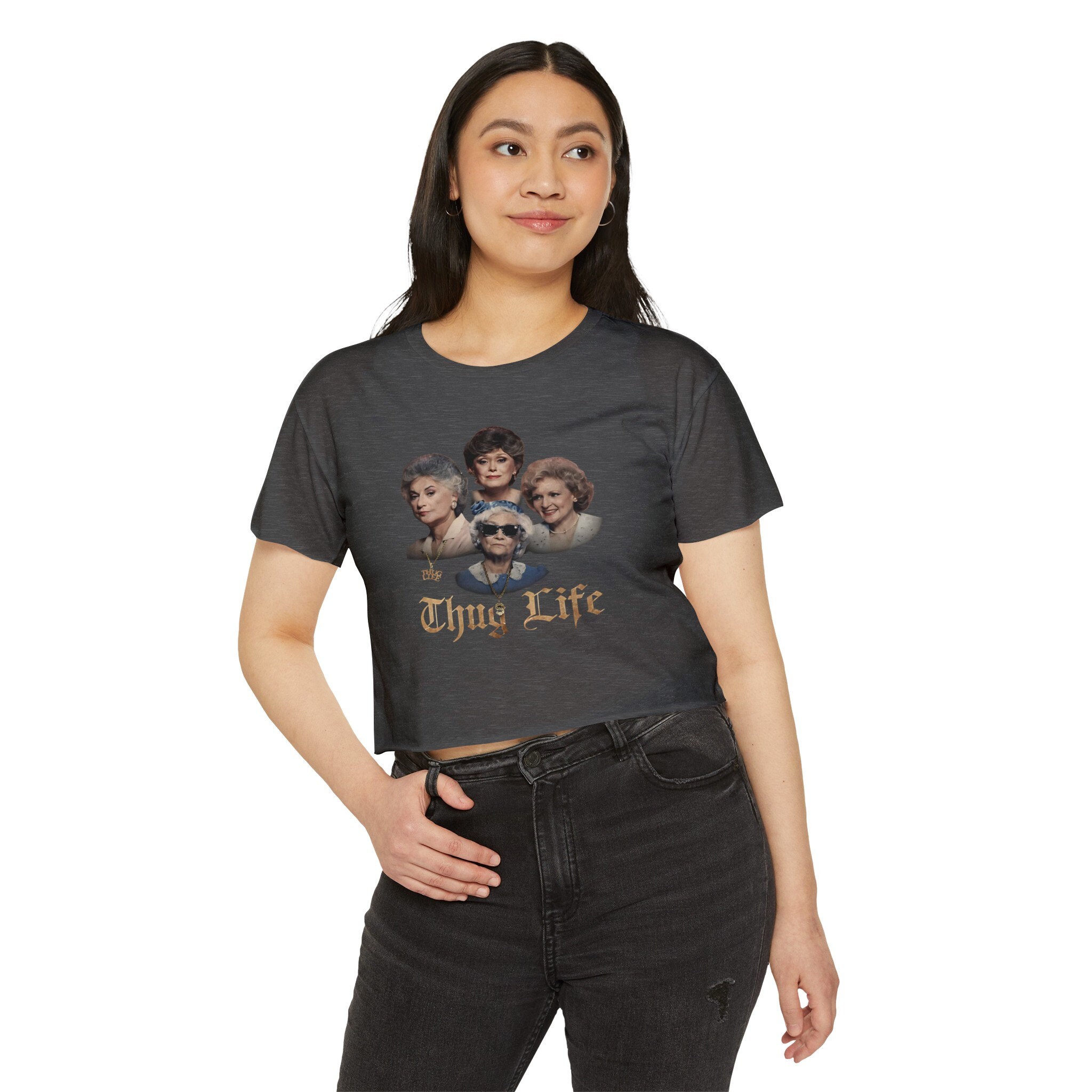 Golden Girls Thug Life Portrait Women's Festival Crop Top - Etsy