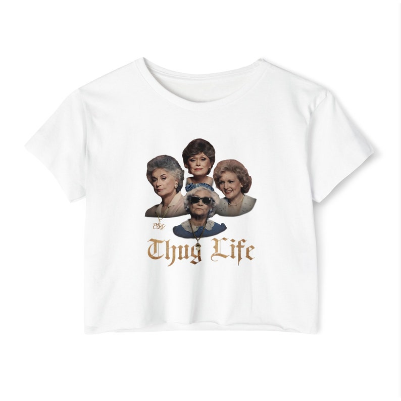 Golden Girls Thug Life Portrait Women's Festival Crop Top - Etsy