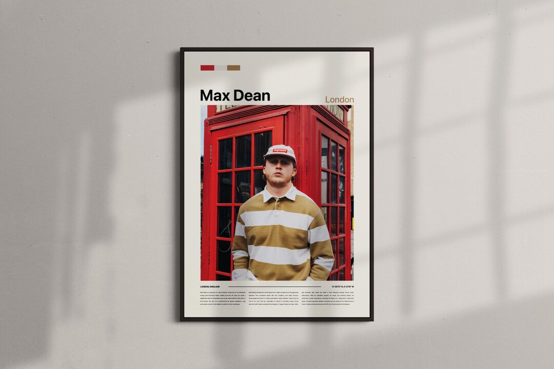 Max Dean DJ Poster - Etsy