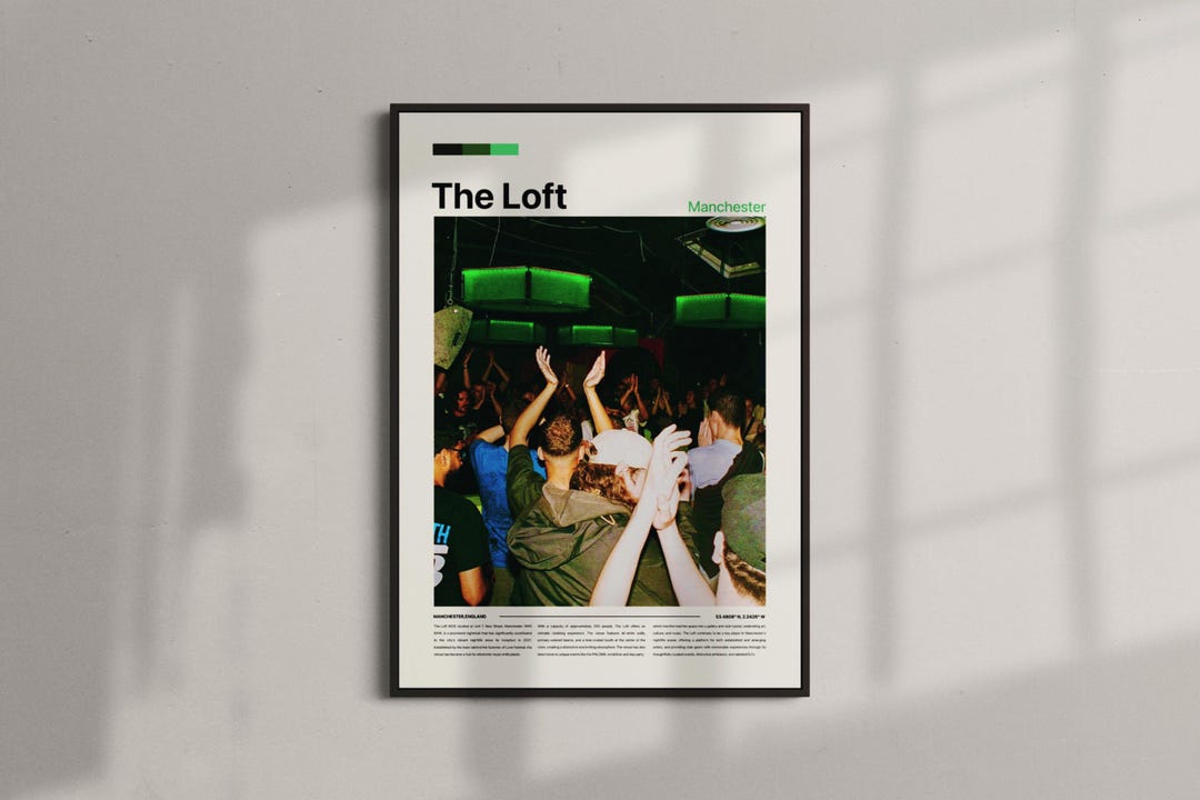 The Loft Manchester Poster - Etsy