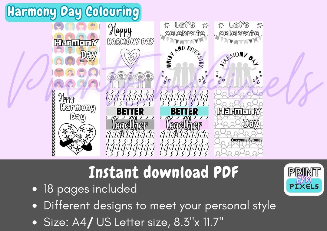 Harmony Day, Harmony Day Colouring Page, Student Activity, Harmony Day ...
